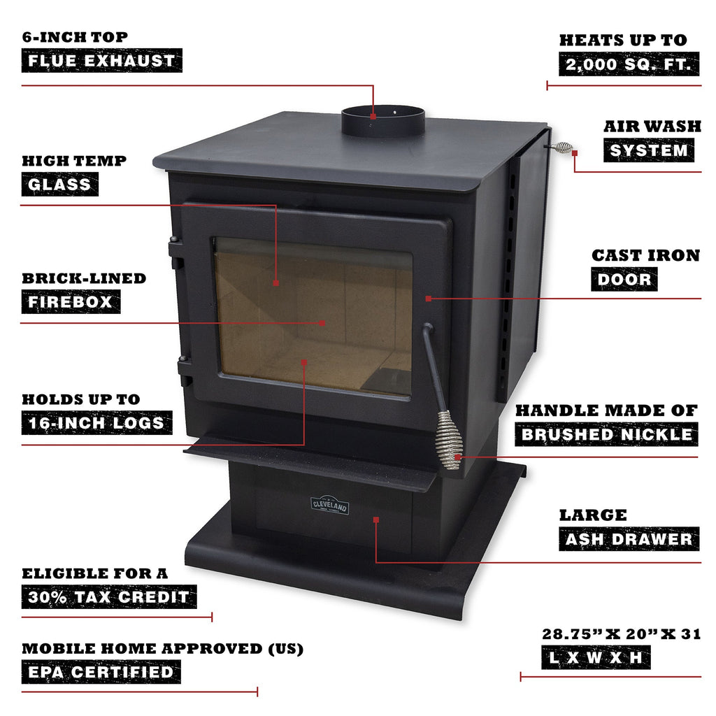 Ontario Small Wood Stove | cleveland-iron-works